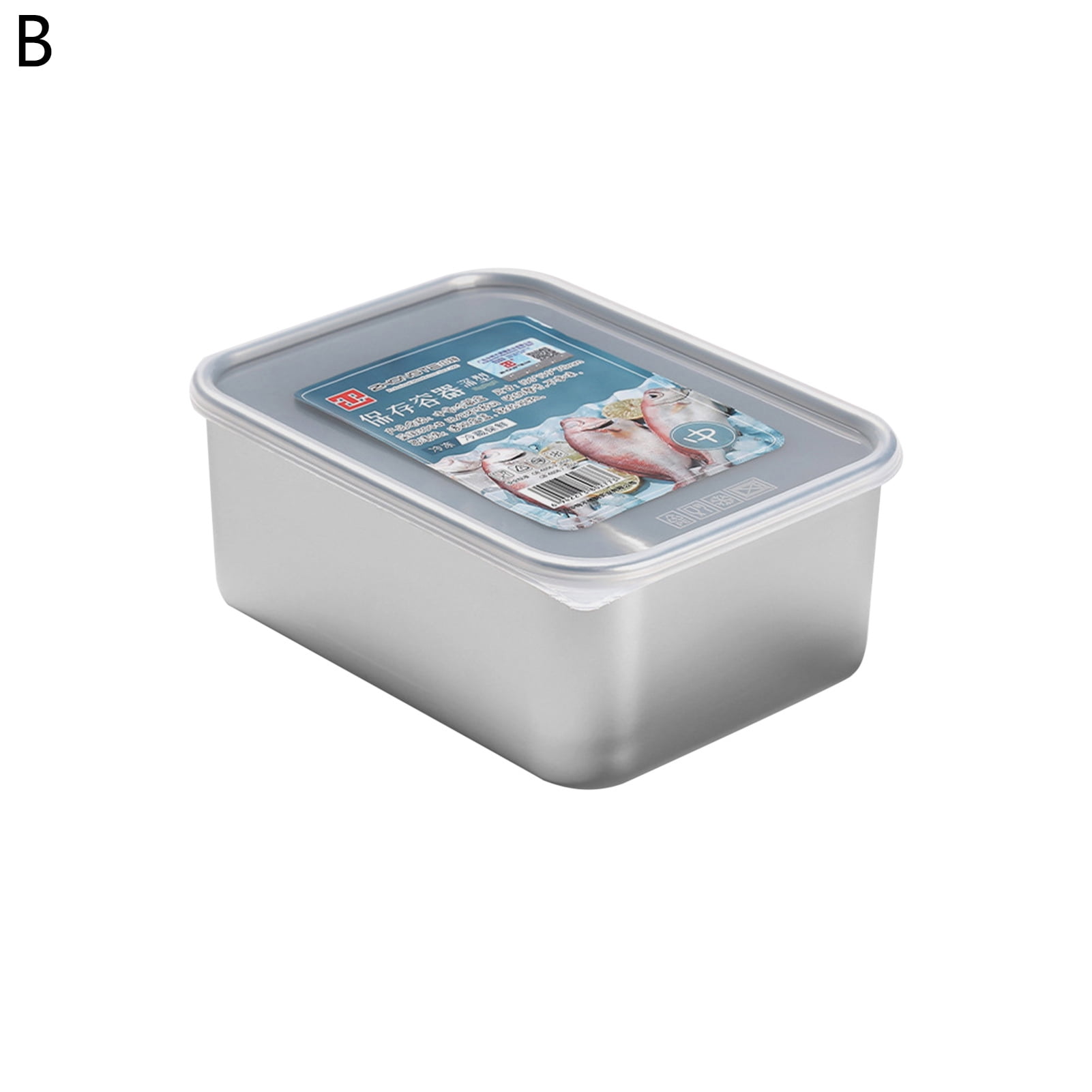 Food Storage Container 304 Stainless Steel Container with Lid Bento Box ...