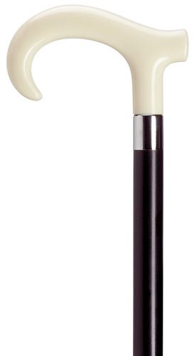 Men Derby Hook Cane Black Maple Shaft, Ivory Handle - Walmart.com