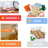 Medicine Stickers Medication Instruction Label 1/2 X 1.5 Inch Morning ...