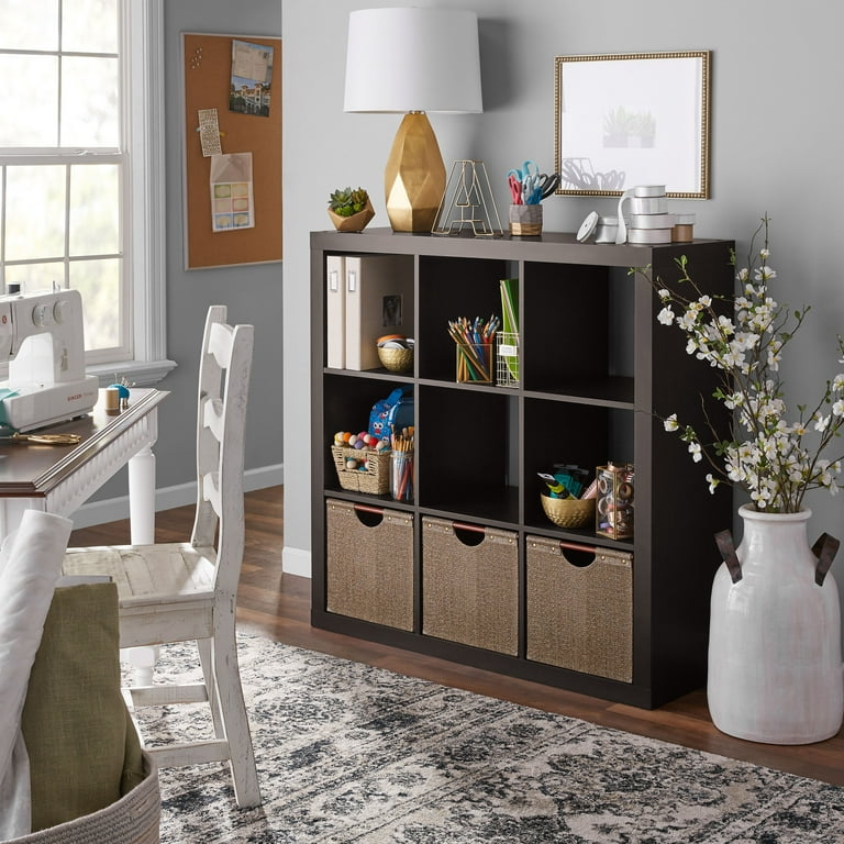 Mainstays 9-Cube Storage Organizer, Black, 58% OFF