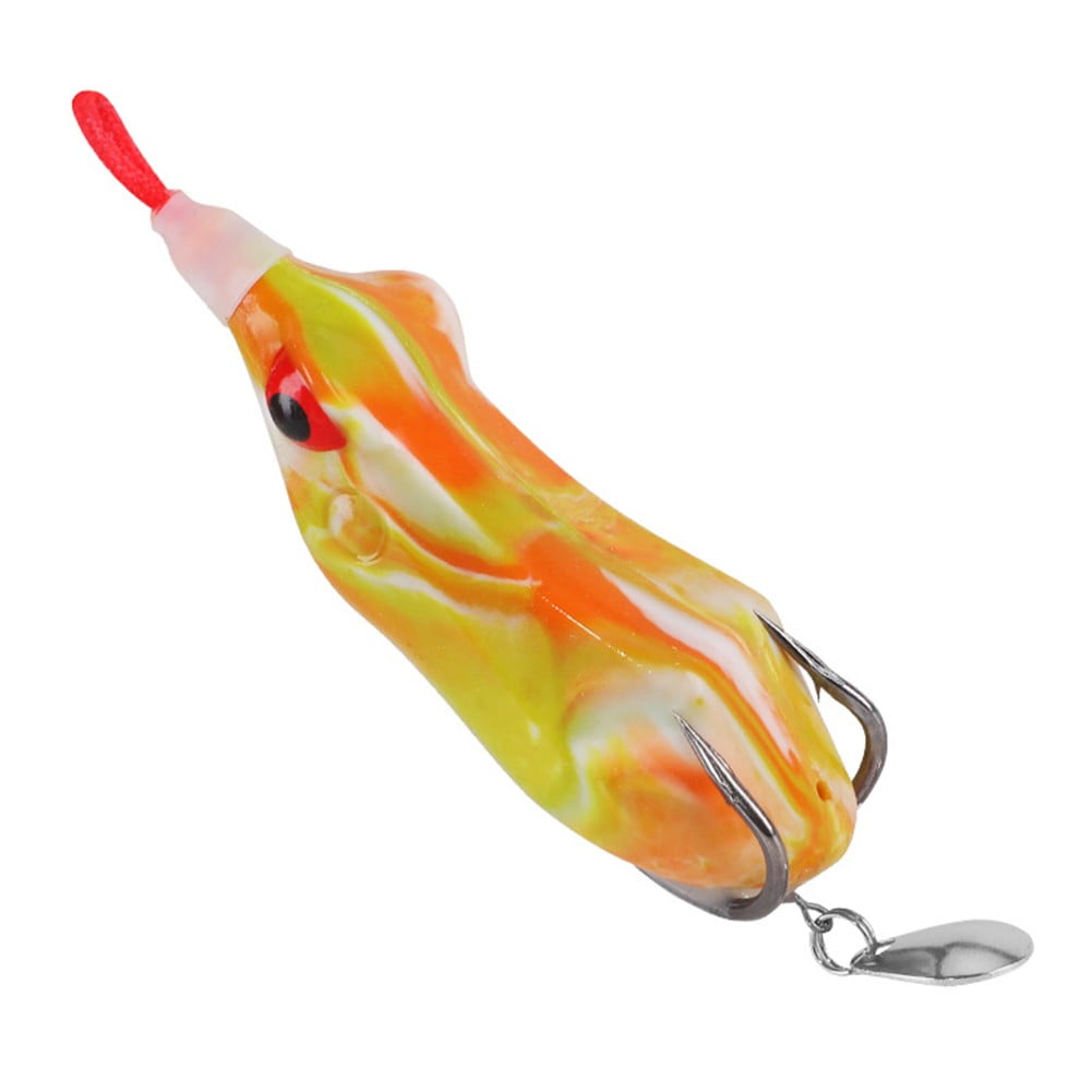 Double Propeller Frog Soft Baits Lure Topwater Ray Frog Artificial ...