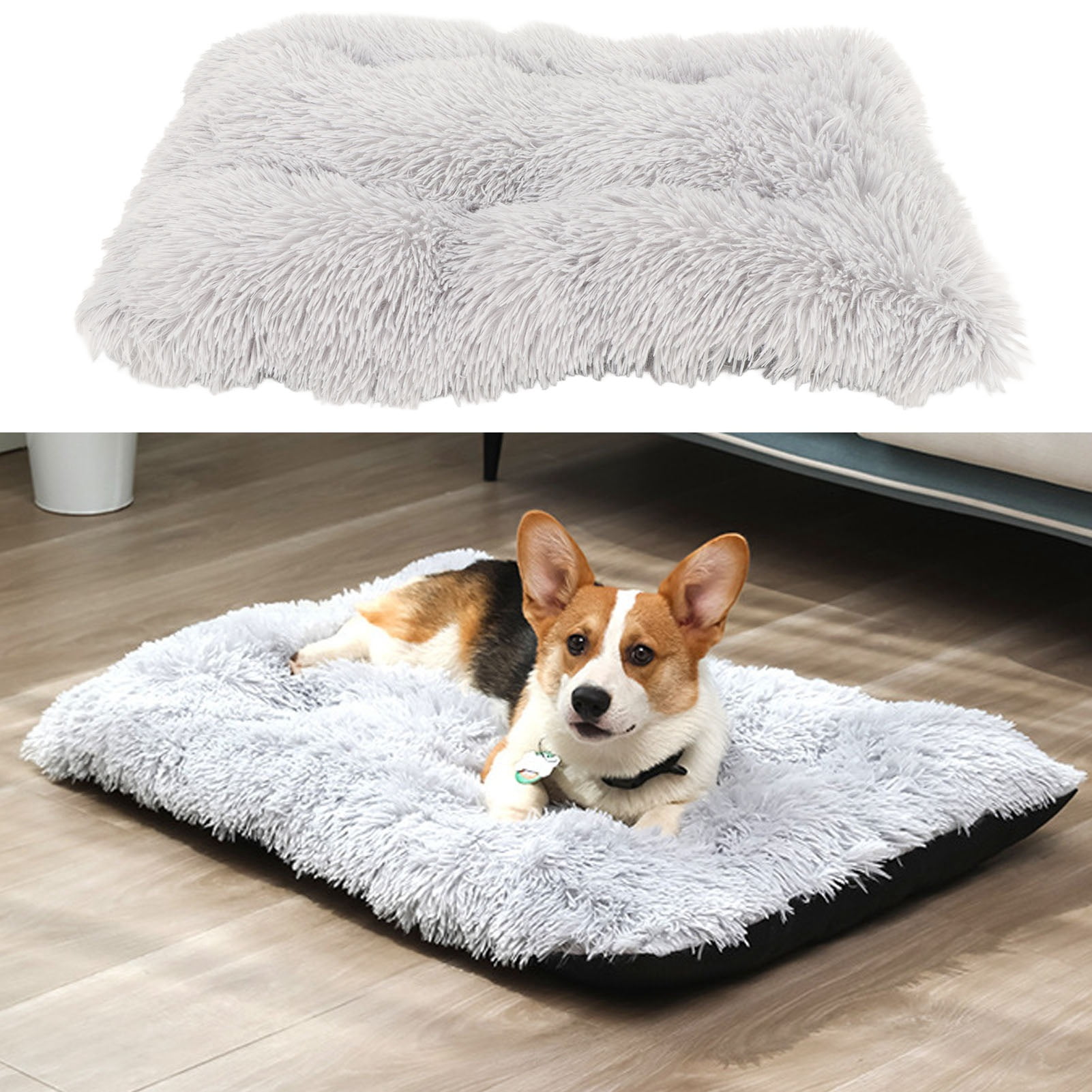 Click here for Crtynell Pet Bed Pad  Skid Bottom Plush Comfortabl... prices
