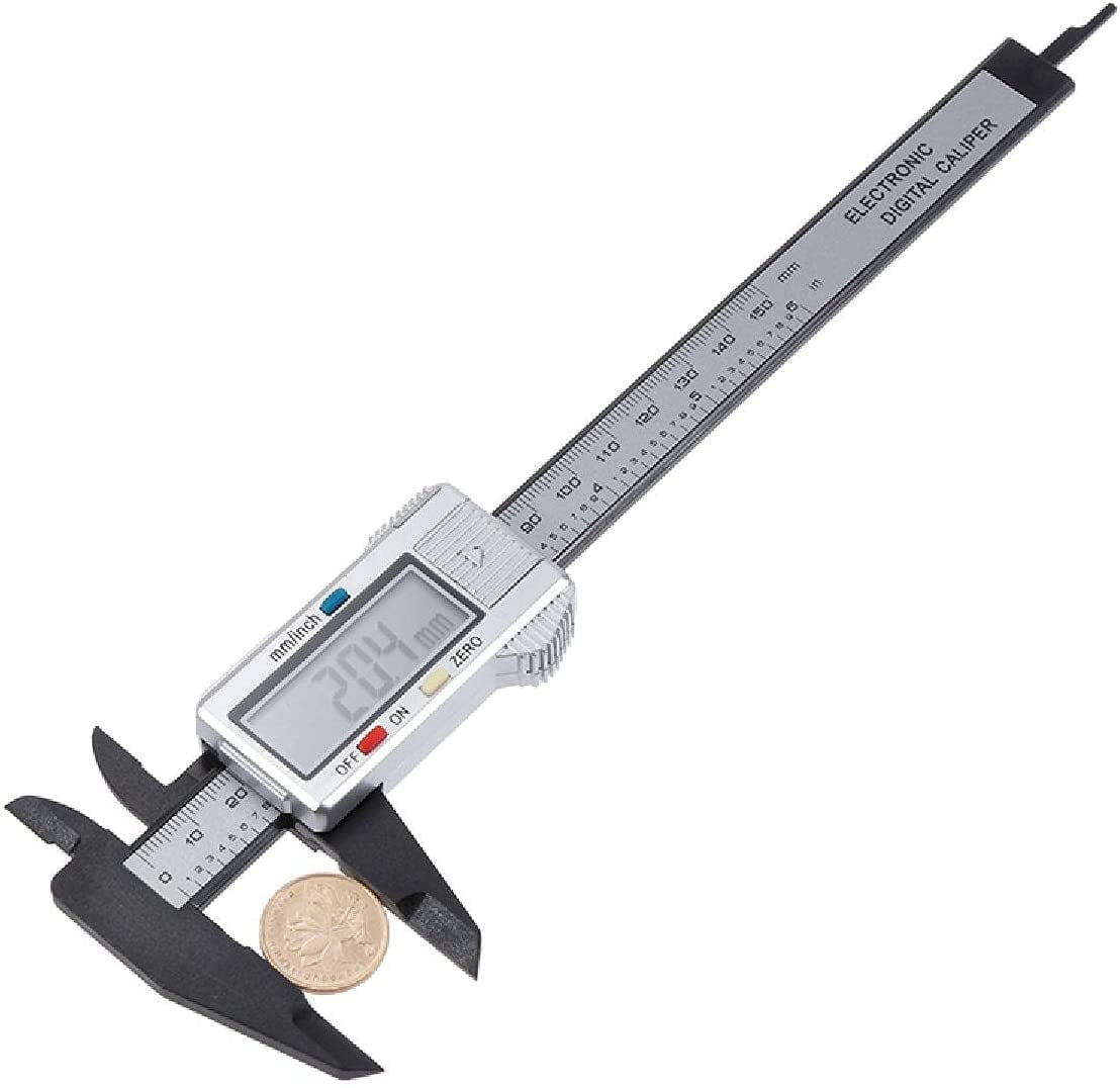 6in Metal Vernier Caliper Manual Measuring Caliper Micrometer Ruler ...
