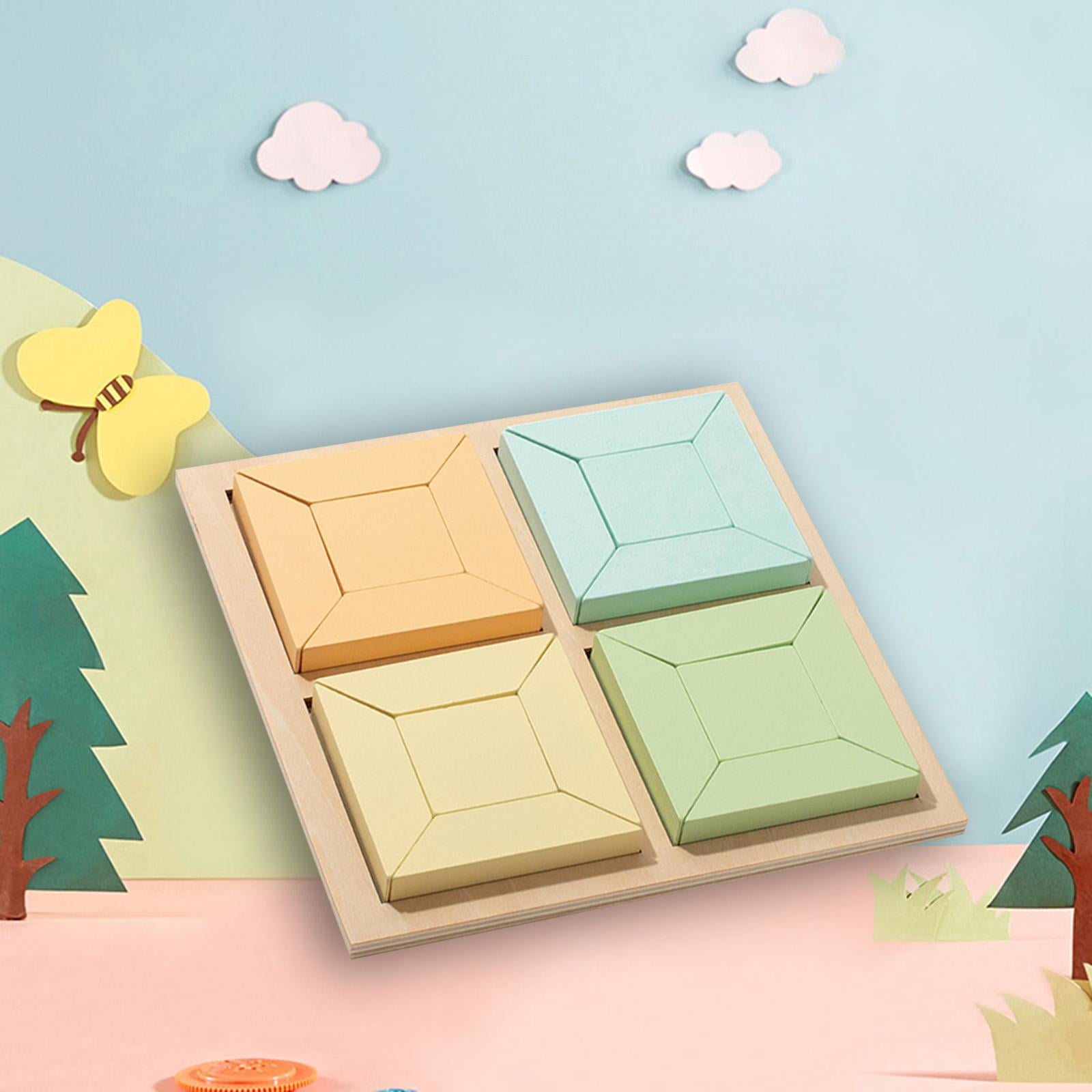 Wooden Shape Sorter Wooden Shape Cognition Puzzles Portable Jigsaw ...