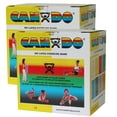 CanDo Twin-Pak latex-free exercise band, blue, 100 yard (2 50-yd boxes ...