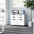 3 Drawer Vertical File Cabinets, Mobile Filling Cabinet with Lock for ...