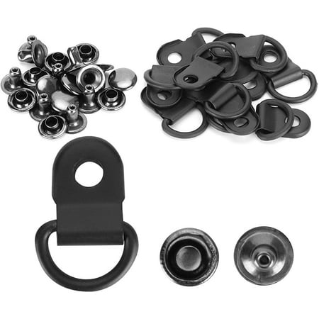 Durable Eyelet Buckle Rivet, 100Set Matte Black Eyelet Buckle, for ...