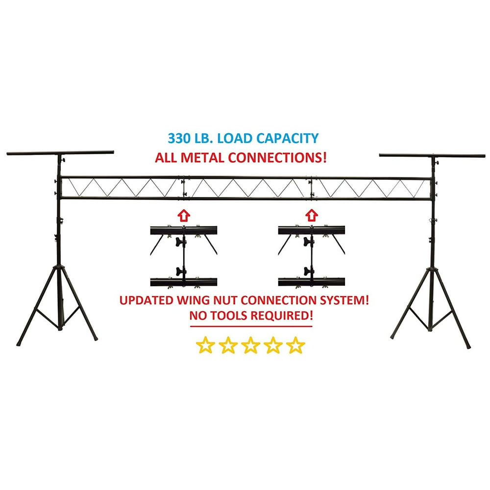 CedarsLink 15FT Portable DJ Lighting Truss/Stand w T-Bar Trussing Stage ...
