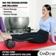 CanDo Black Composite High-Density Foam Rollers for Muscle Restoration ...