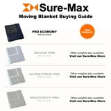 "Sure-Max Pro Economy Moving & Packing Blankets - 80"" x 72"" (35 lb/dz ...