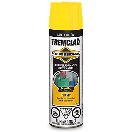 Tremclad Professional Rust Enamel Paint & Primer in Safety Yellow (OSHA ...