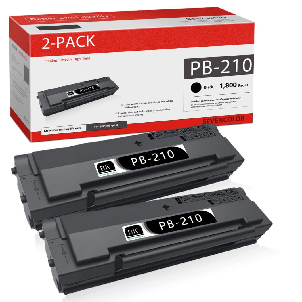 PB210 PB 210 Toner Cartridge 2 Pack Black Replacement for Pantum P2500W ...