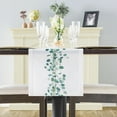 Eucalyptus Garland Leaves Table Runner Rustic Farmhouse Decor White 13 ...