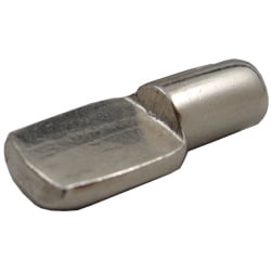 Shelf Tabs, 1/4" Pin Diameter, 100-Pack, Satin Nickel by Stone Harbor ...