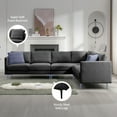 ZAFLY L-Shaped Couch, Sectional Corner Couches and Sofas with Linen ...
