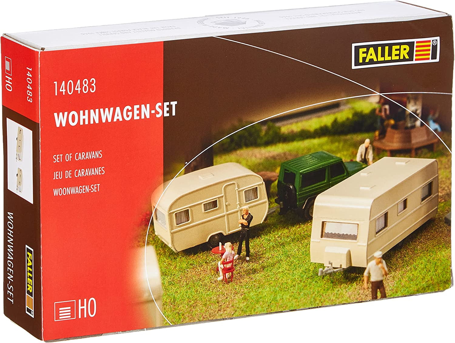 Faller 140483 of Travel Trailers HO Scale Building Kit - Walmart.com