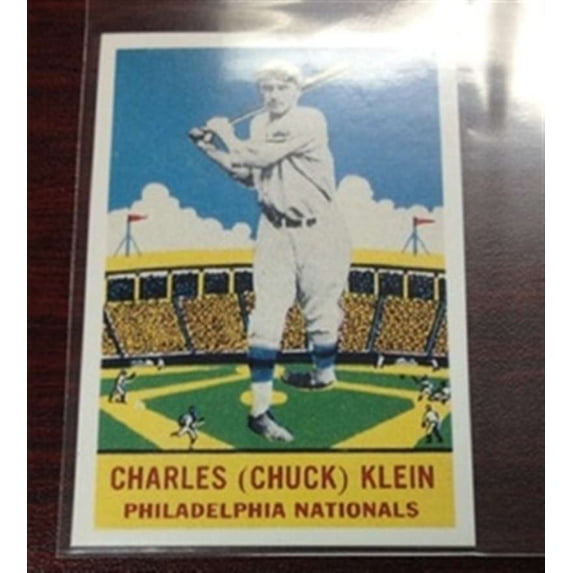 1933 DeLong Gum REPRINT Chuck Klein Philadelphia Phillies 1 Card Team ...