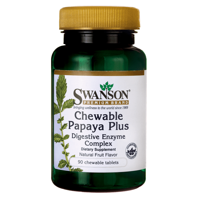 Swanson Chewable Papaya Plus 90 Chewable Tablets - Walmart.com ...