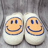 Smiley Face Slippers (Unisex), Slip Resistant, Slide-On House Shoes ...