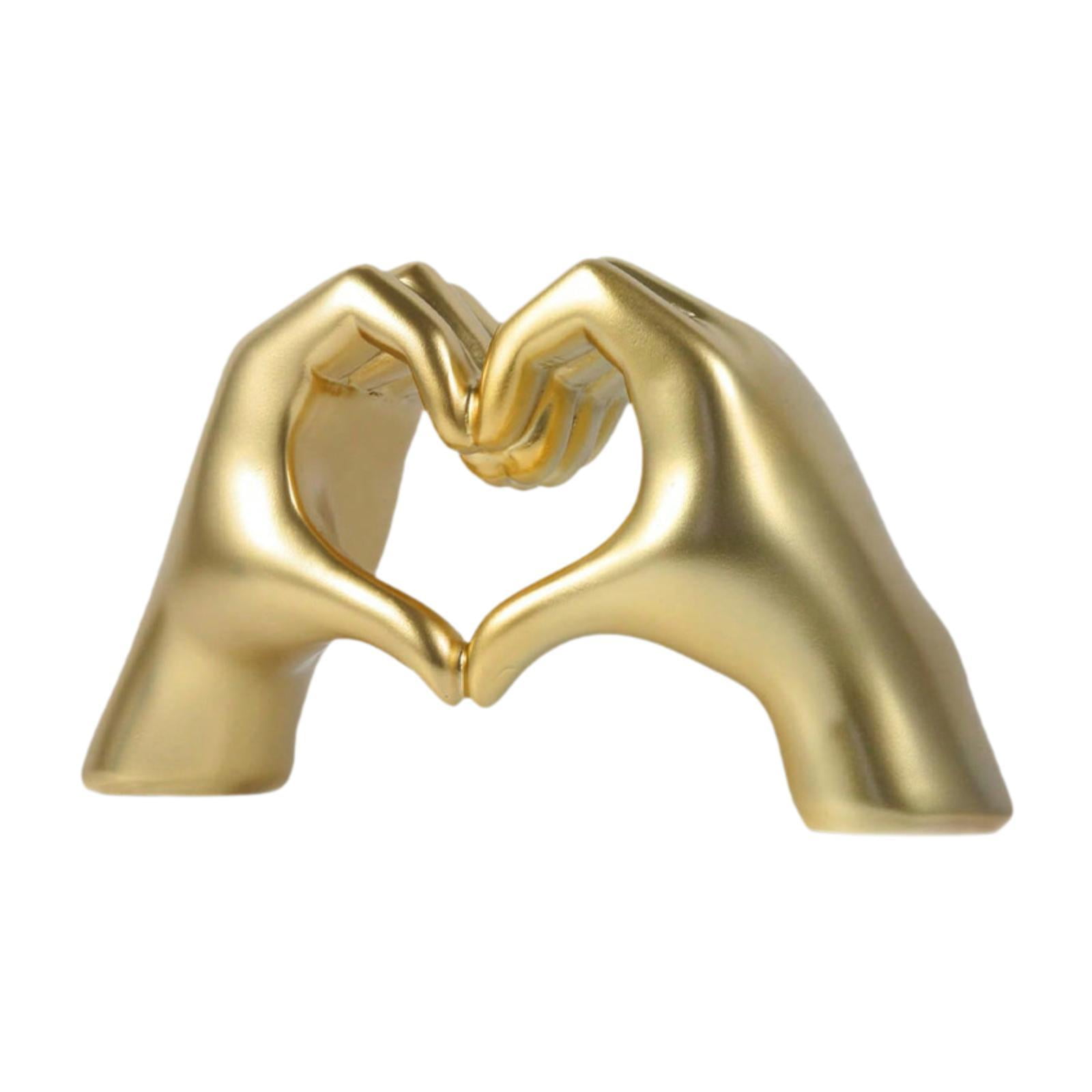 Click here for Tnarru Heart Hand Sculpture Heart Gesture Figurine... prices