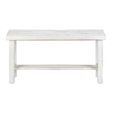Merrick Lane 40" x 12" White Solid Pine Folding Farmhouse Style Bench ...