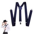 Men Adjustable Elastic Y Back Suspenders Strong Clip Braces Durable ...