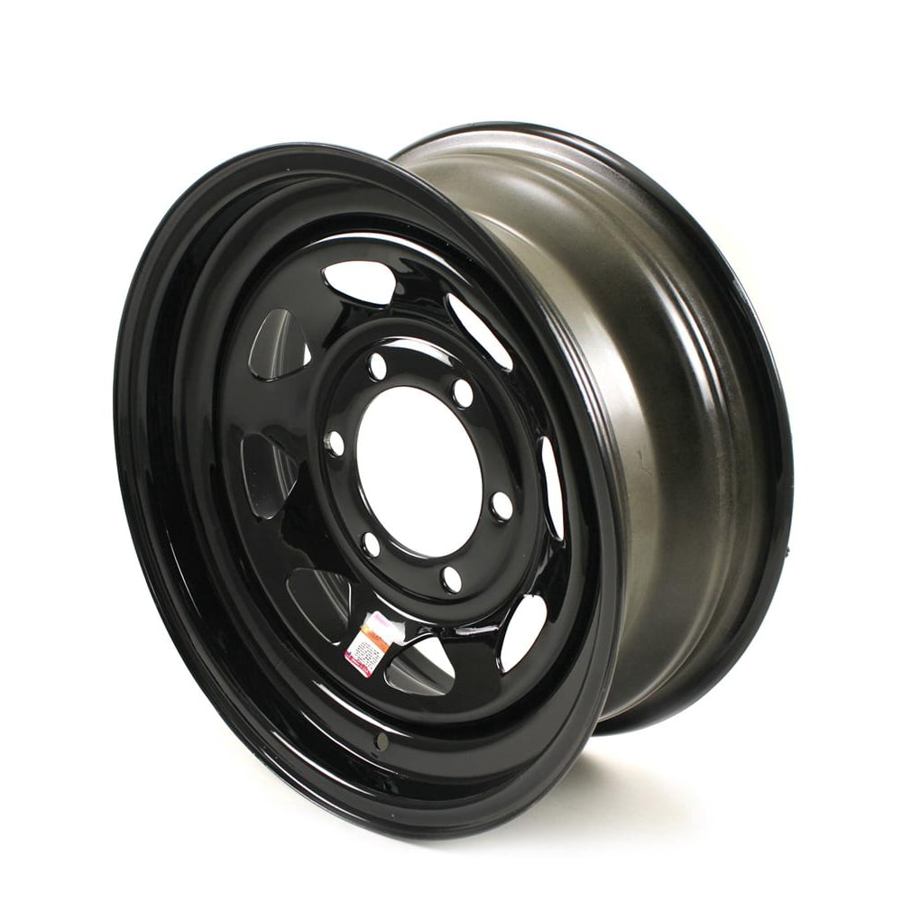 15x6 6-Lug on 5.5" Black Spoke Trailer Wheel - Walmart.com - Walmart.com