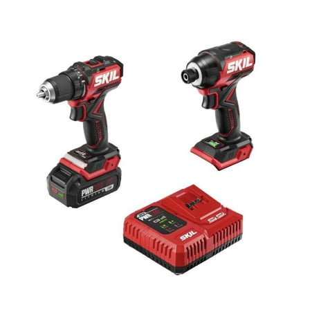 Milwaukee Set Combo M12 Cordless 3/8" Drill/Driver & 1/4" Hex Impact ...