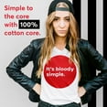 just. Cotton Core Tampons with Plastic Applicators, Regular, 20 Count ...