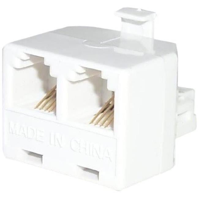 Black Point Products BT-011 WHITE Modular Duplex Jack Adapter - Walmart.com
