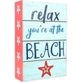 Relax at the Beach - 4" x 6" MDF Plaque - Walmart.com