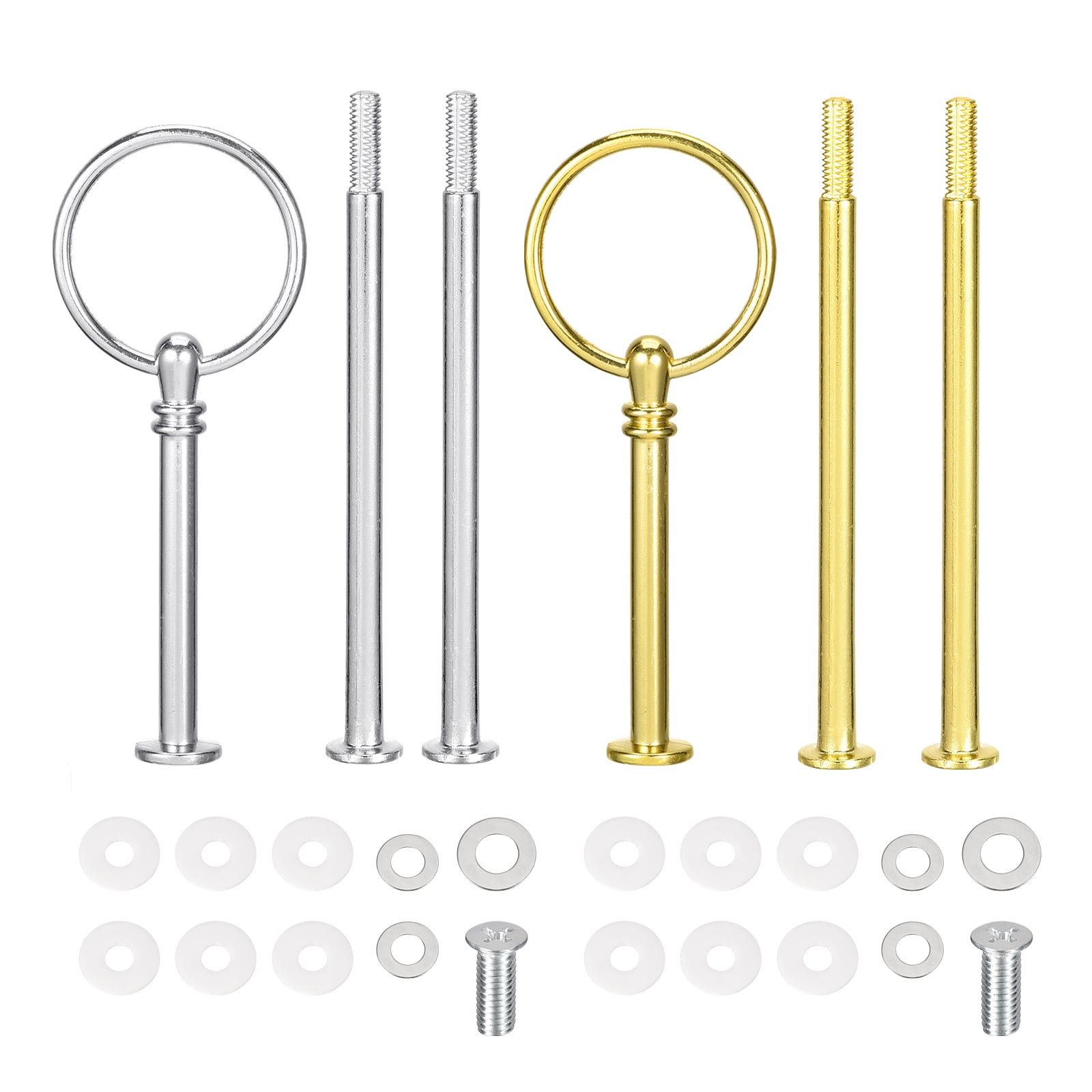 Click here for Unique Bargains 2 Sets Cake Tray Stand Handle Plat... prices