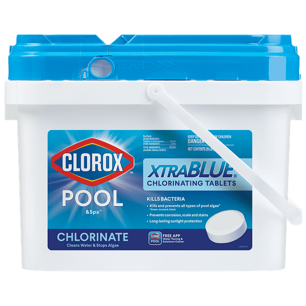 Clorox Pool&Spa XtraBlue 3" Chlorinating Tablets for Swimming Pools ...