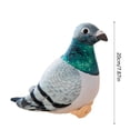 FEISHENTT Realistic Pigeon Plush Toy, Soft Stuffed Bird for Kids, 8 ...