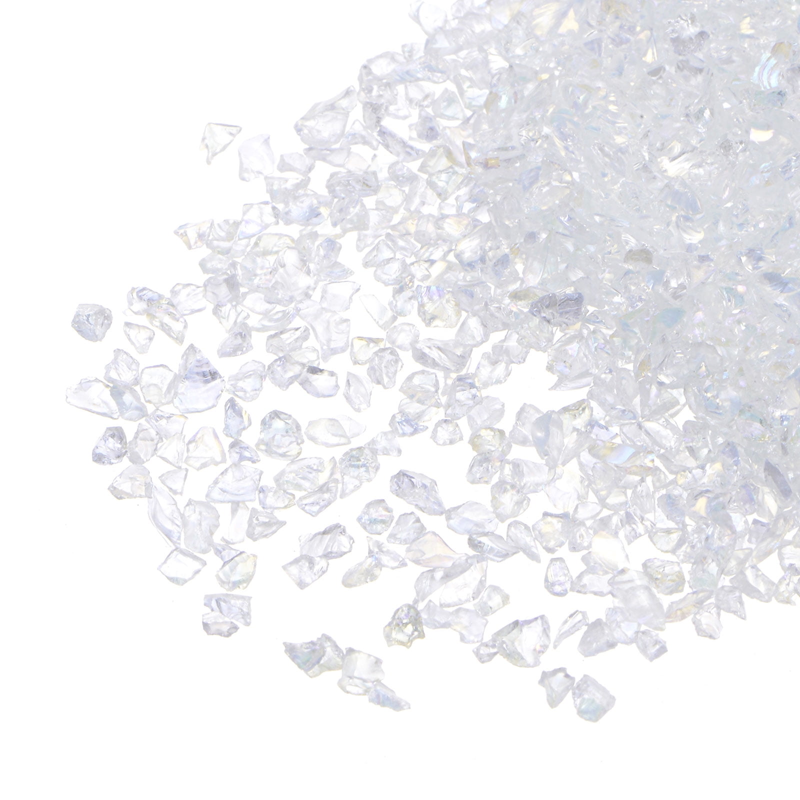 Uxcell 20g Crushed Glass Chips, 2-4mm Irregular Metallic Chunky Glitter ...