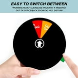 MODANU Privacy Status Spinner, 6 Options Office Door Sign, 15cm Black ...