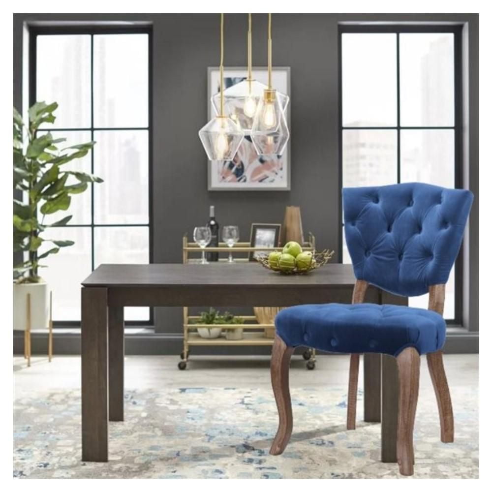 Click here for Plata Décor Import Inc Louis Dining Chair With Vel... prices