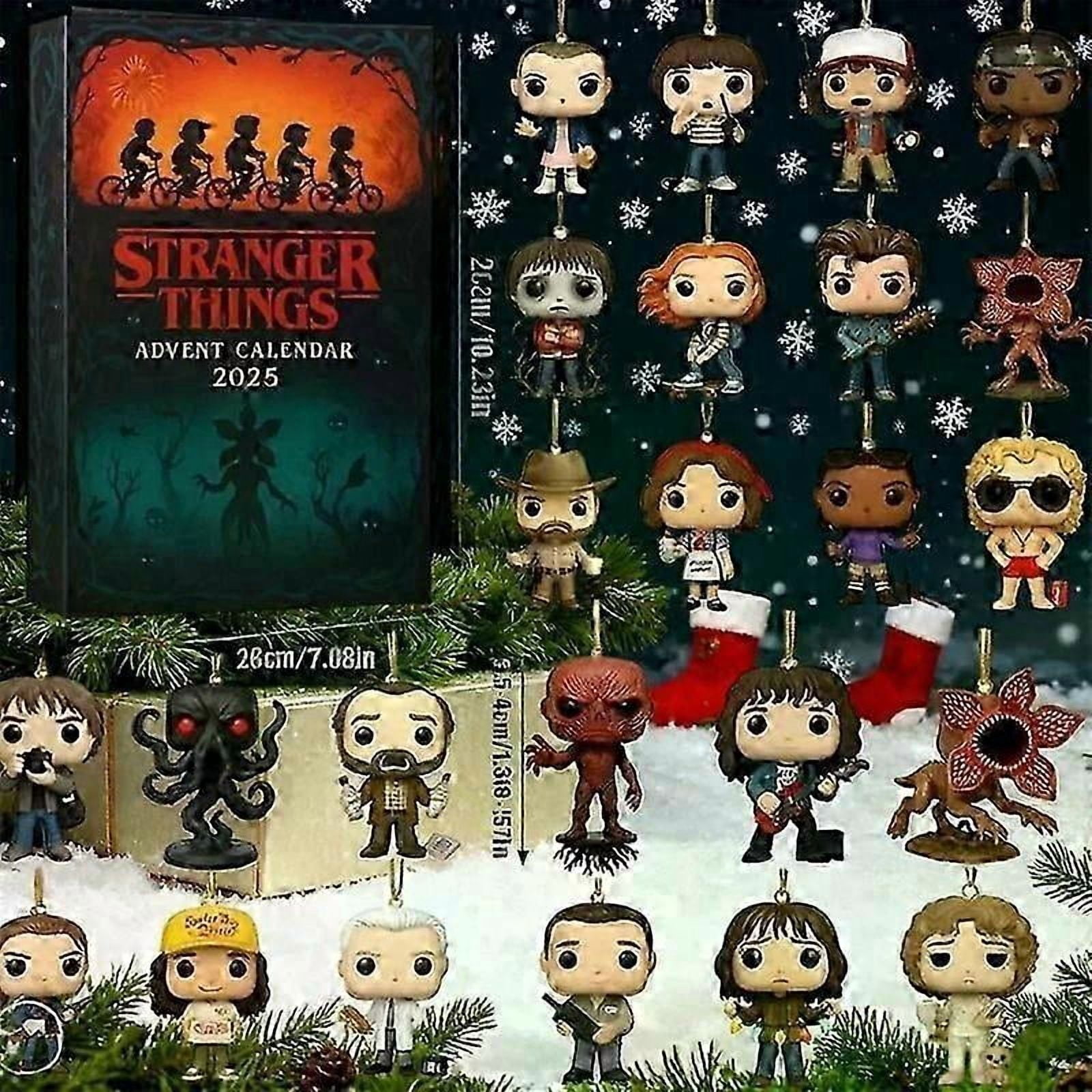 Stranger Things 2025 Advent Calendar Acrylic Ornaments Christmas ...