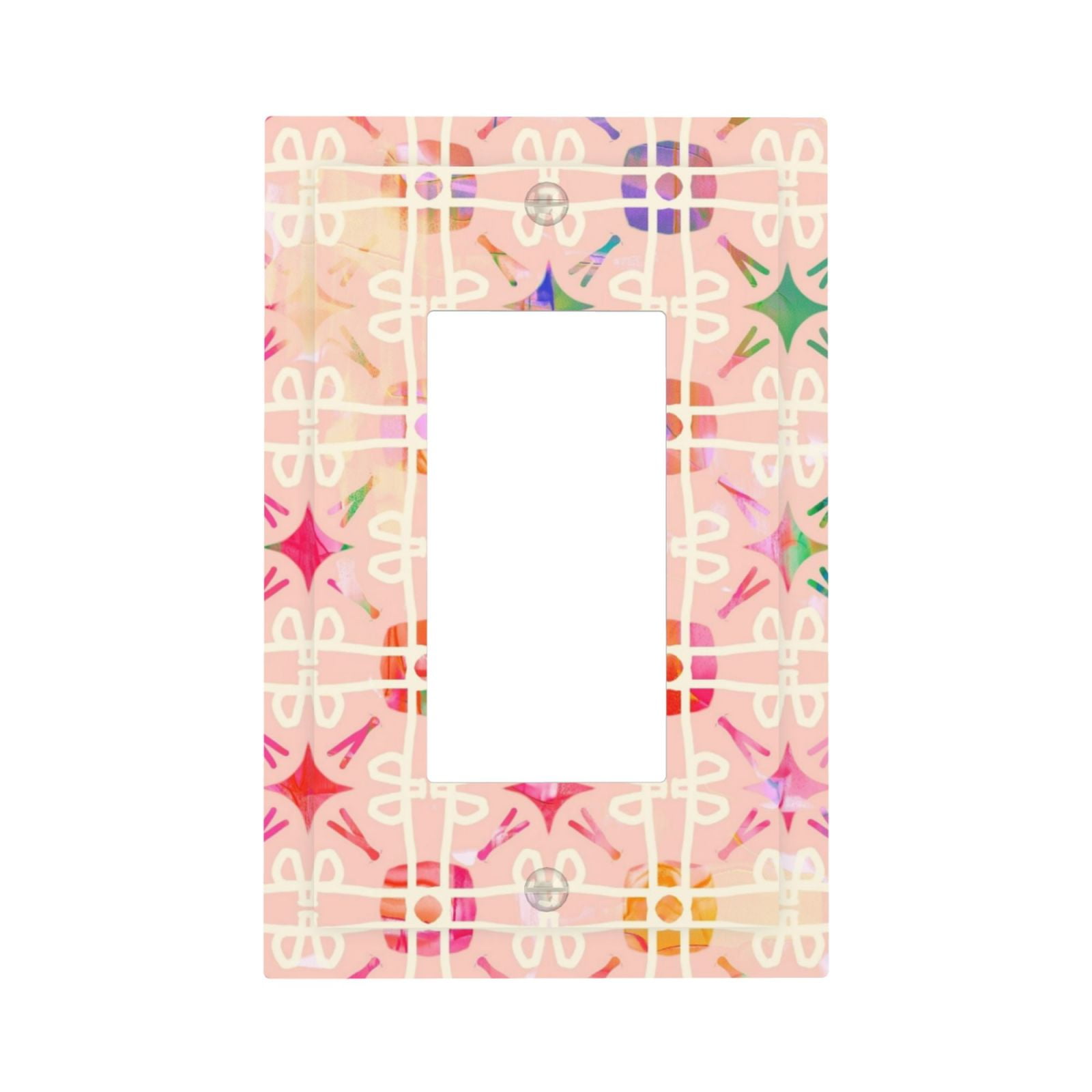 DouZhe 1-Gang Decorator/Rocker Wallplate, Watercolour Paint Ink Blend ...