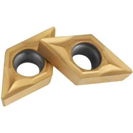 Set of 10pcs Rotary Insert Blades CNC Diamond Shape Carbide Cutters ...