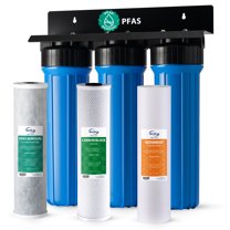iSpring WGB32B-PF Whole House Water Filter, 3-Stage System with 20 ...