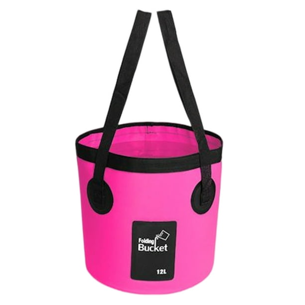 MAWCLOS Fishing Buckets With Handle Water Container Foldable Heavy Duty ...