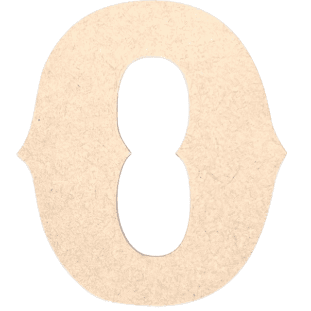 Krafty Supply 2" Tall Western Block - MDF Letter O | 1/8" Thick ...