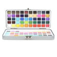 Watercolor Paint Set - 100 Colors Portable Kit with 3 Brushes for Kids ...