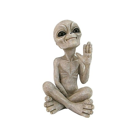 Outdoor Garden Alien Statue Alien Resin Sculpture Garden Art Deco ...