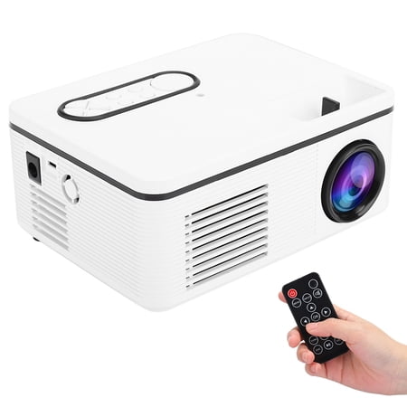 Mini White Projector, 1080p HD LED Projector, Portable For Office ...