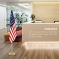 EasyGo 3 X 5 American Flag w/Telescoping Indoor Flag Pole Kit w/Base ...