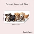 Cute Pastoral Puppy Window Stickers - Glue-Free Electrostatic Animal ...