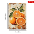 8x12 Inch Metal Wall Art, Rustic Still Life Orange Fruit Print Vintage ...