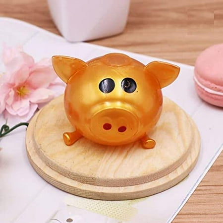 2 Pcs Antistress Pig,Splat Pigs,Jello Pig Toy,Stress Relief Pig Water ...